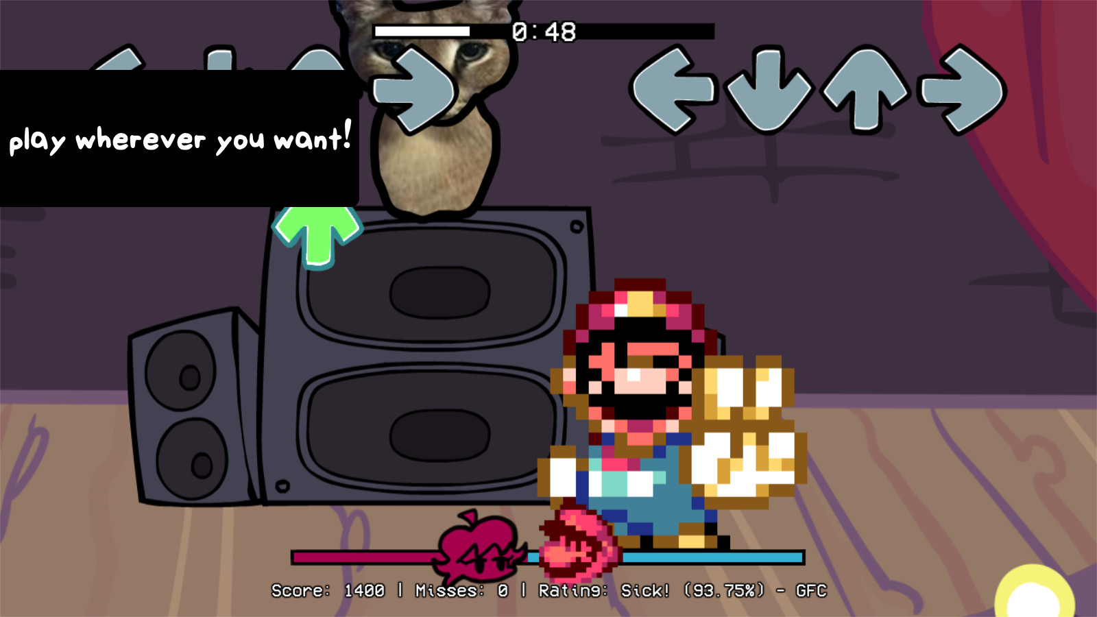 SMW Mario as BF - 2024 REMASTER Mod for Friday Night Funkin' | FNF Mods