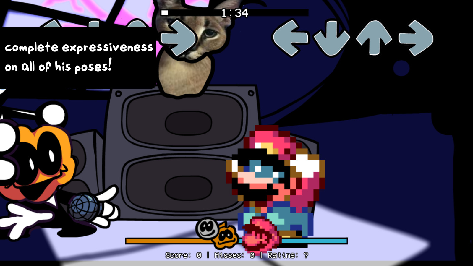 SMW Mario as BF - 2024 REMASTER Mod for Friday Night Funkin' | FNF Mods