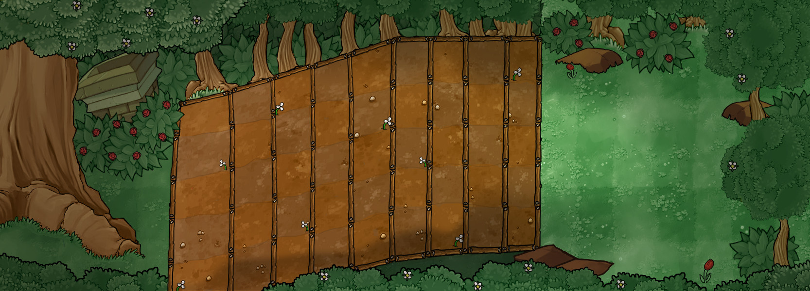 Forest Styled Roof BG Mod for Plants vs. Zombies | PVZ Mods