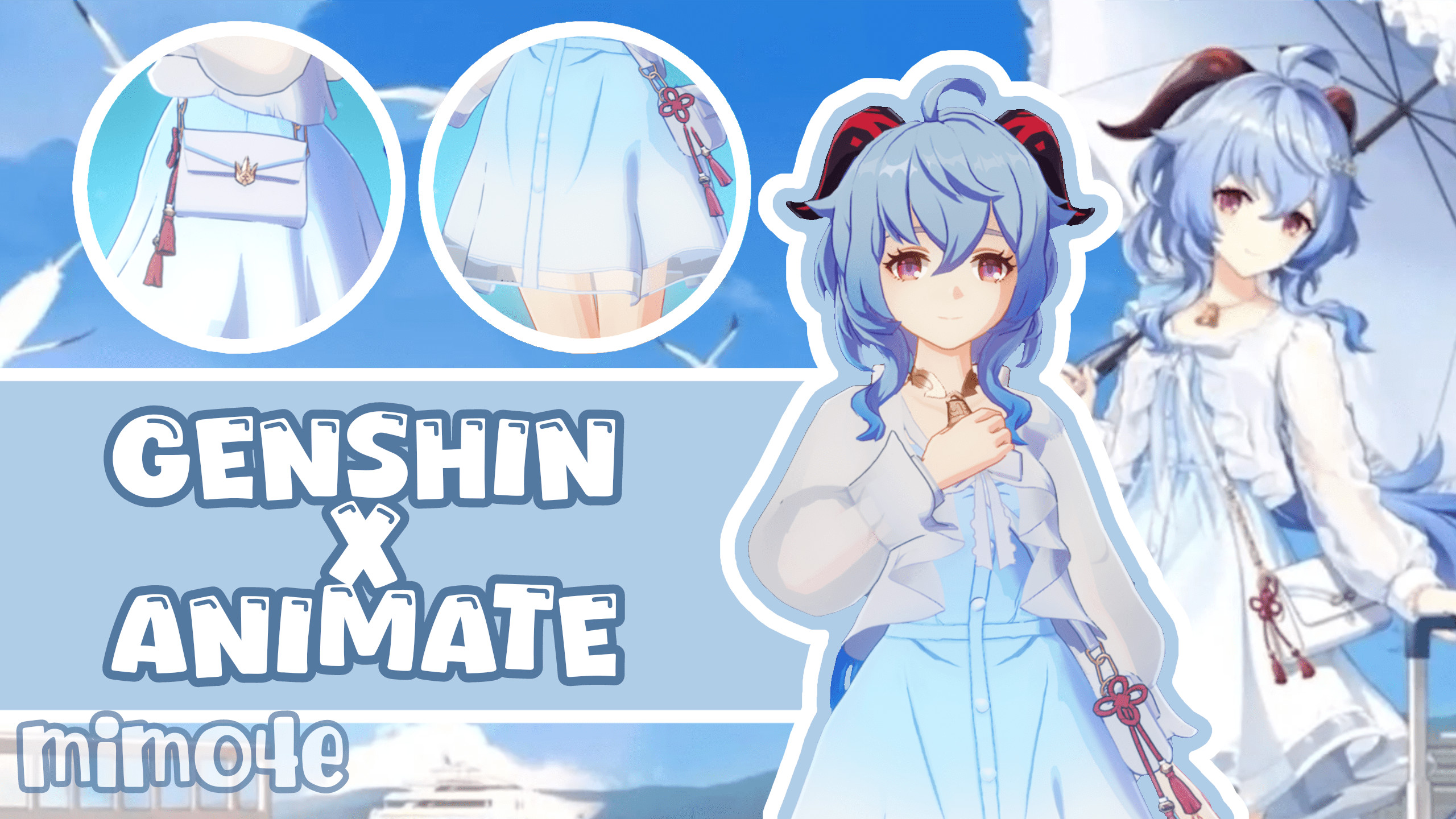 Genshin X Animate Collab Ganyu Mod for Genshin Impact | GI Mods