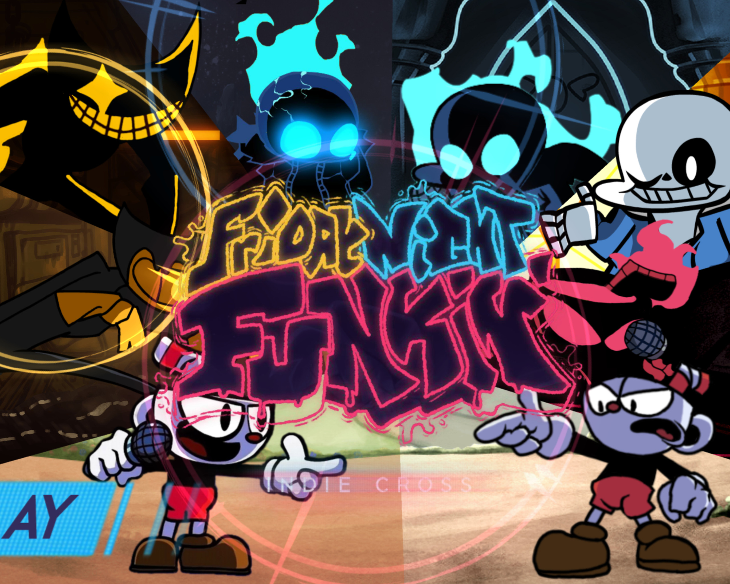 FNF indie cross old modpack Mod for Friday Night Funkin' | FNF Mods