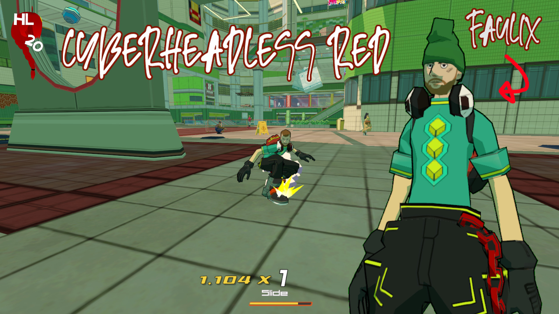 Cyberheadless Red/Faulix Mod for Bomb Rush Cyberfunk | BRC Mods