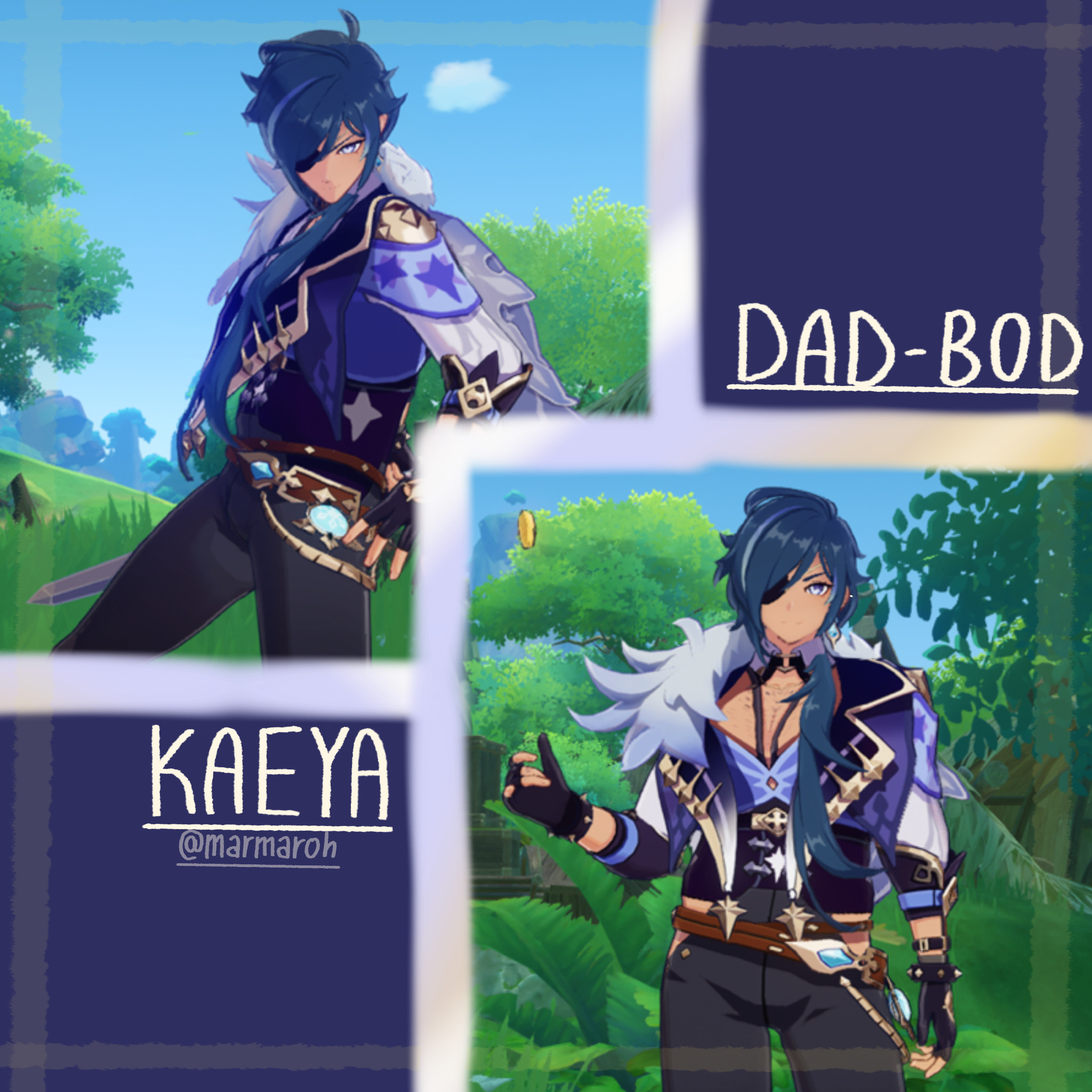 Dad-bod Kaeya Mod Mod for Genshin Impact | GI Mods