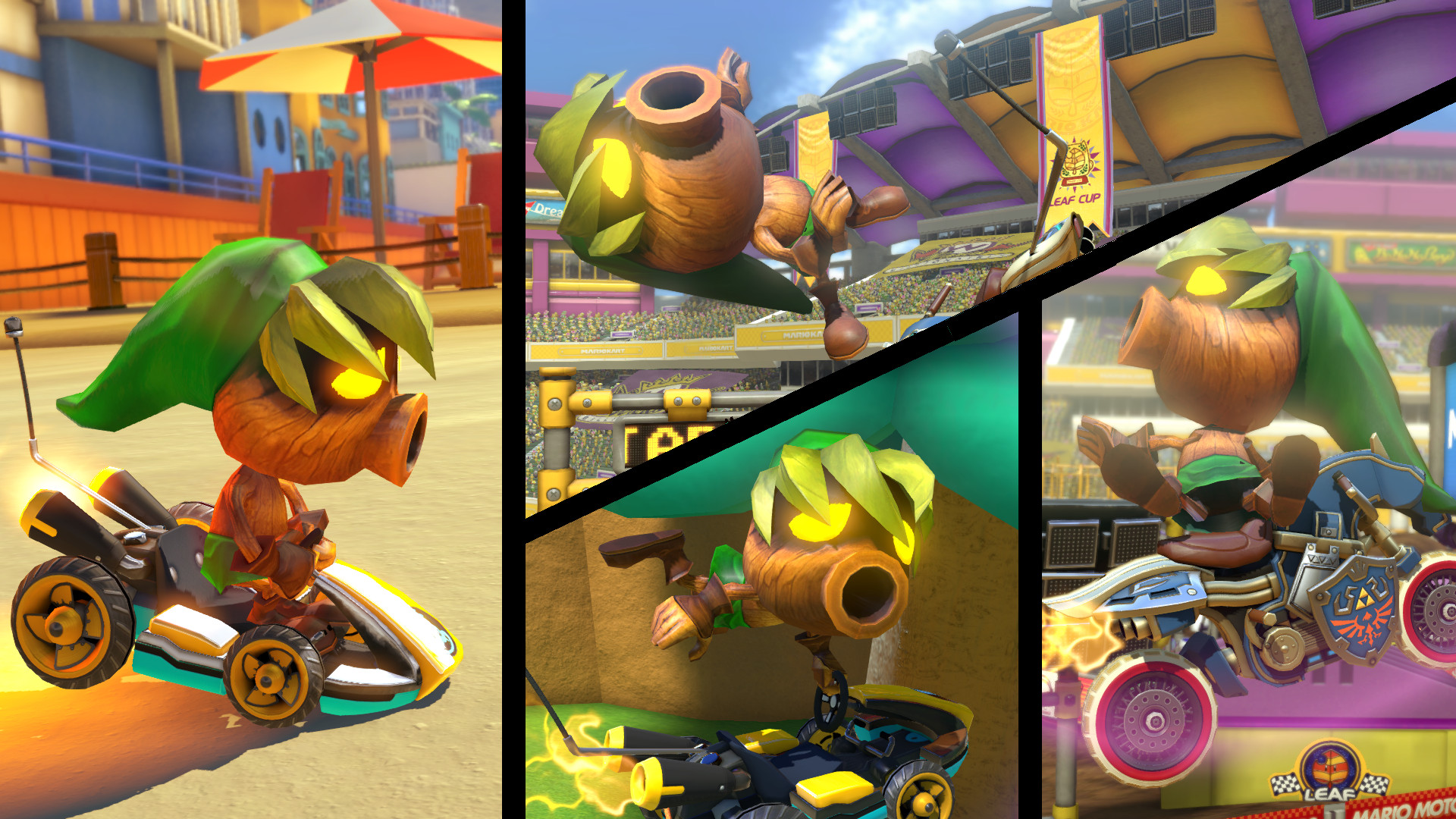 Deku Link From Majora's Mask 3D Mod for Mario Kart 8 Deluxe | MK8D Mods