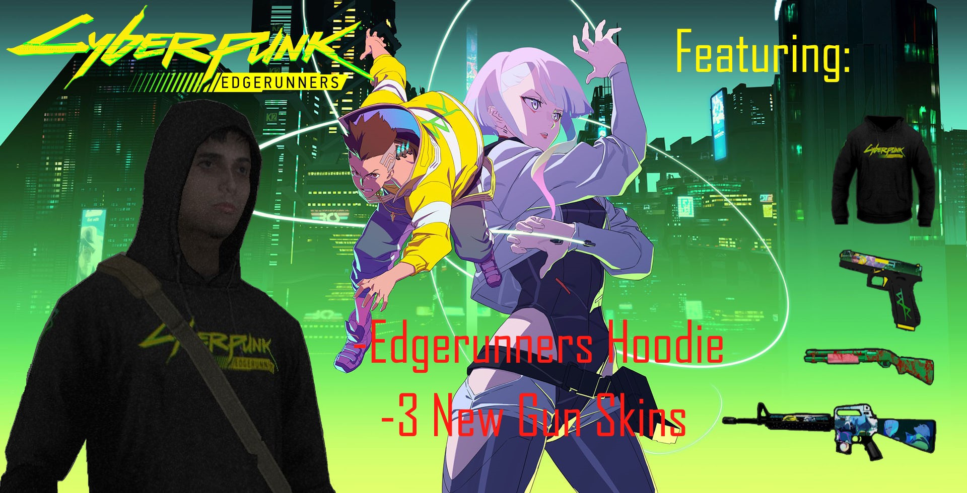 Cyberpunk Edgerunners Skin Pack Mod for Cry of Fear | CoF Mods