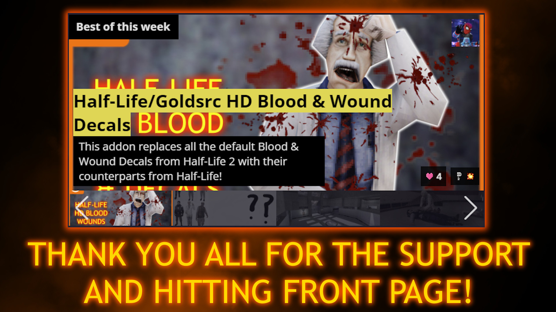 Half-Life/Goldsrc HD Blood & Wound Decals Mod for Half-Life: Source ...