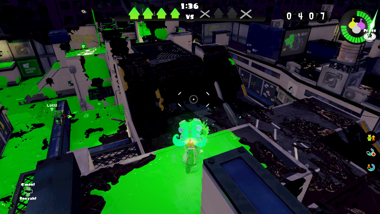 Green & Black Color lock Colours Mod for Splatoon | Splatoon Mods