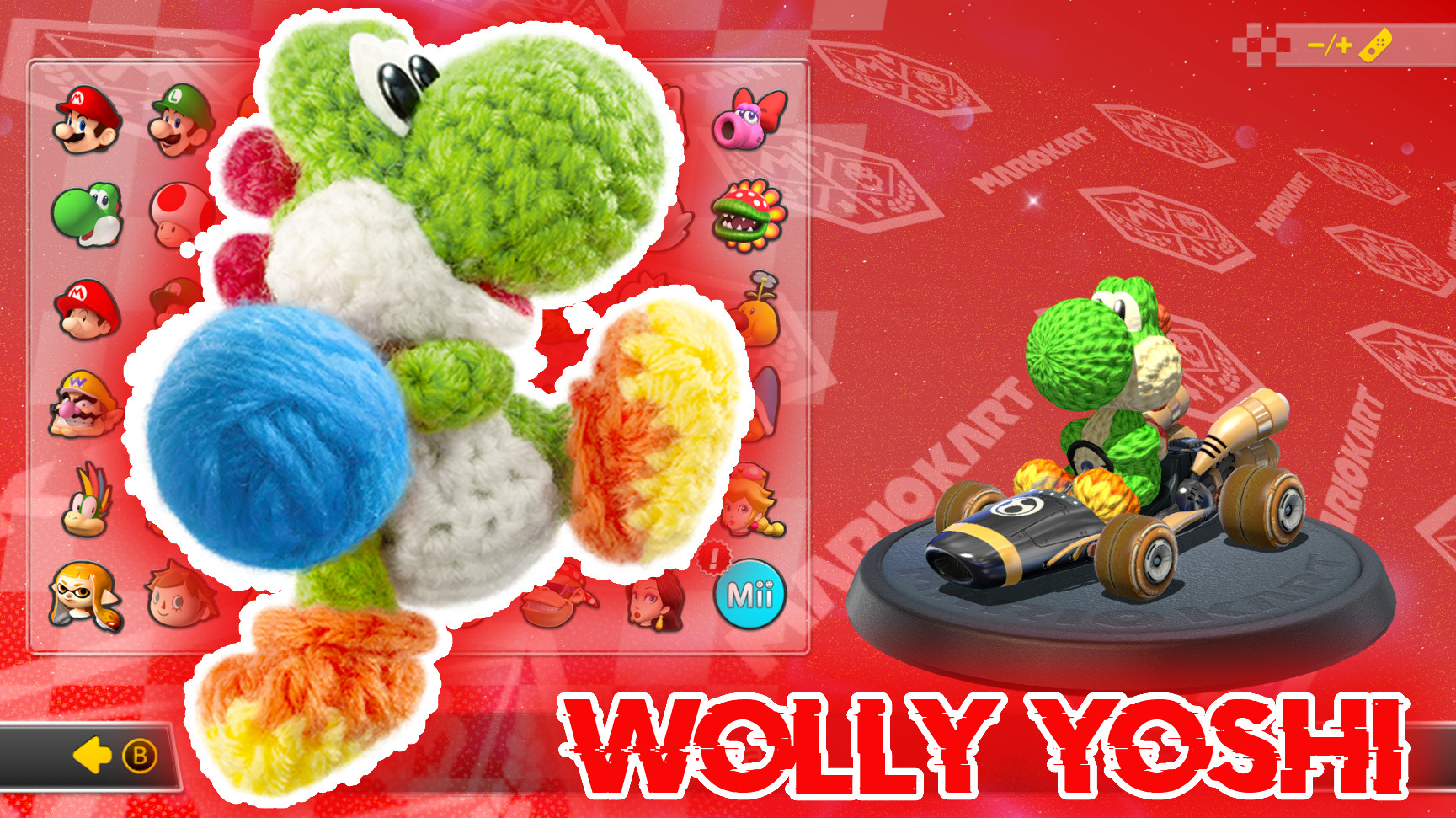 Wolly yoshi for Mario Kart 8 Deluxe Mod for Mario Kart 8 Deluxe | MK8D Mods