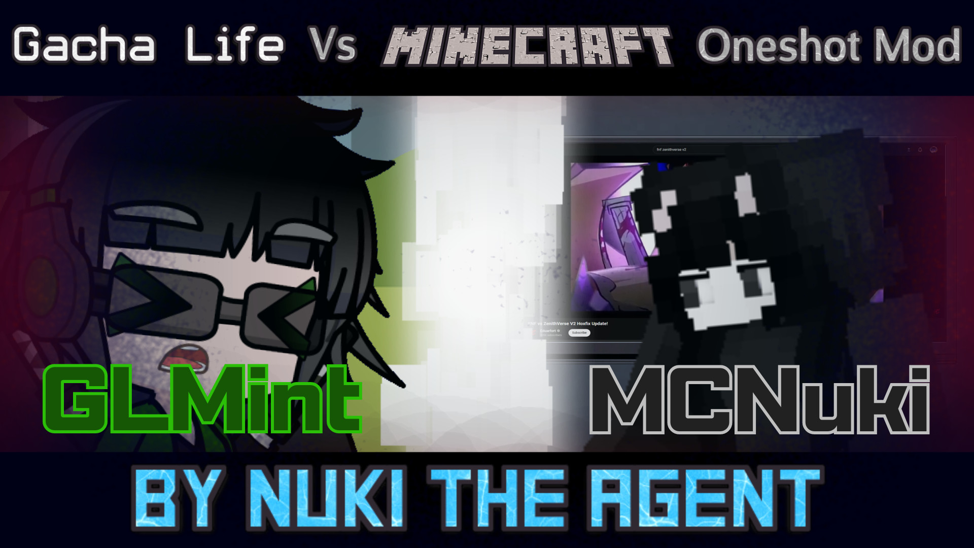 FNF Gacha Life Vs Minecraft {Oneshot Mod} Mod for Friday Night Funkin ...