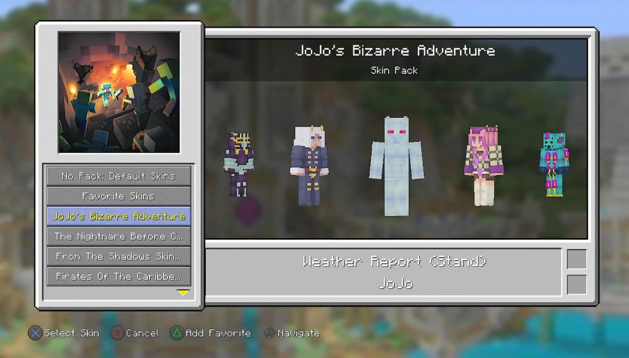 JoJo's Bizarre Skin Pack Mod for Minecraft: Bedrock Edition | MC:BE Mods