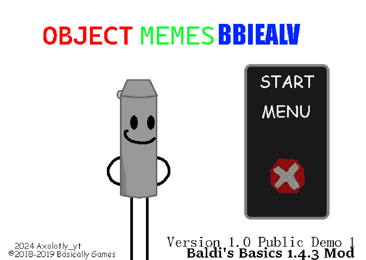 Object Memes BBIEALV Demo 3 Mod for Baldi's Basics | Baldi Mods