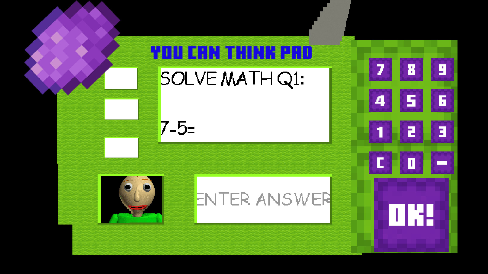 Baldi in Minecraft Mod for Baldi's Basics | Baldi Mods