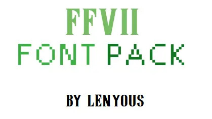 Final Fantasy VII Font Pack Mod for Super Smash Bros. Ultimate | SSBU Mods