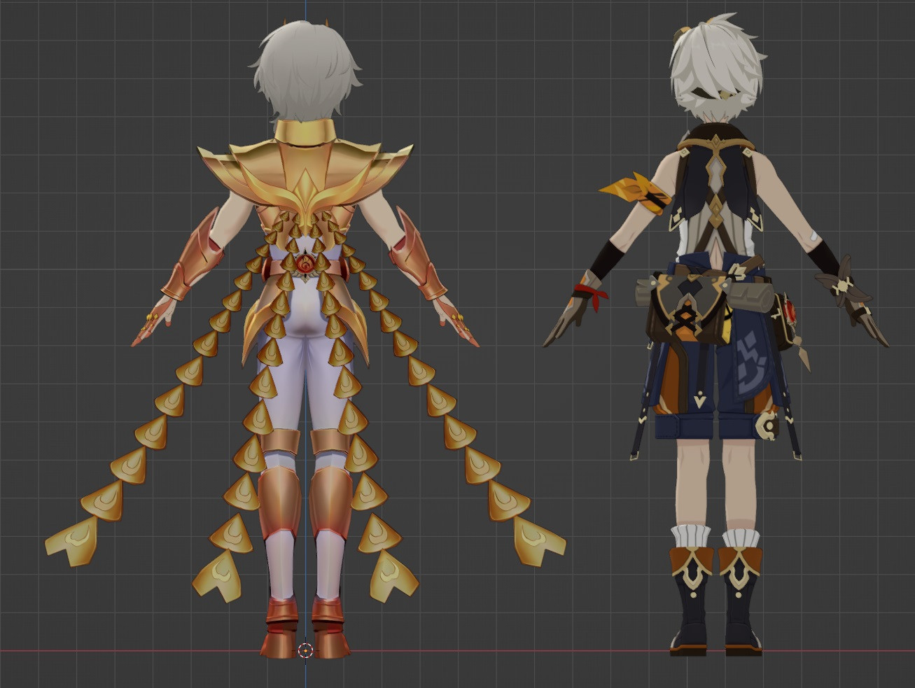 Golden Phoenix Cloth Bennett Mod for Genshin Impact | GI Mods