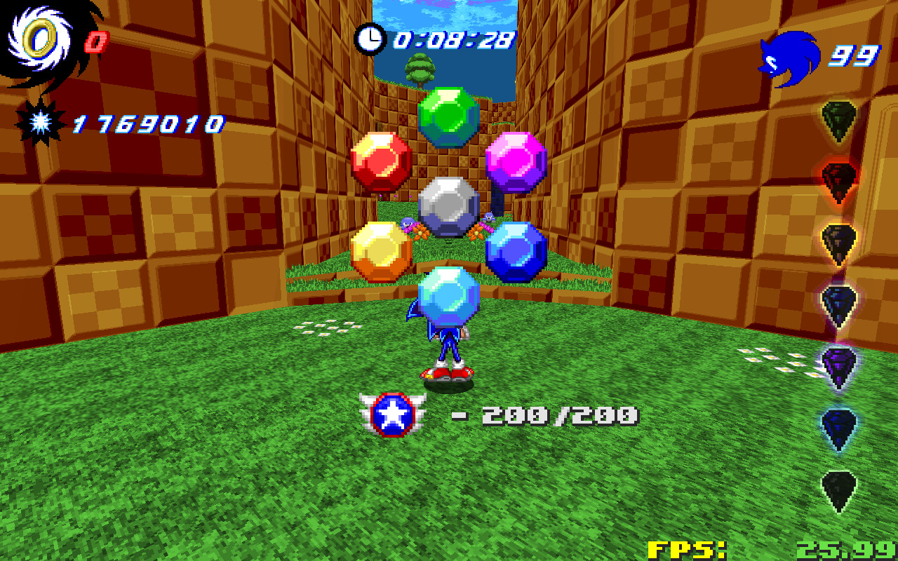 X sonic 100% completed Mod for Sonic Robo Blast 2 | SRB2 Mods