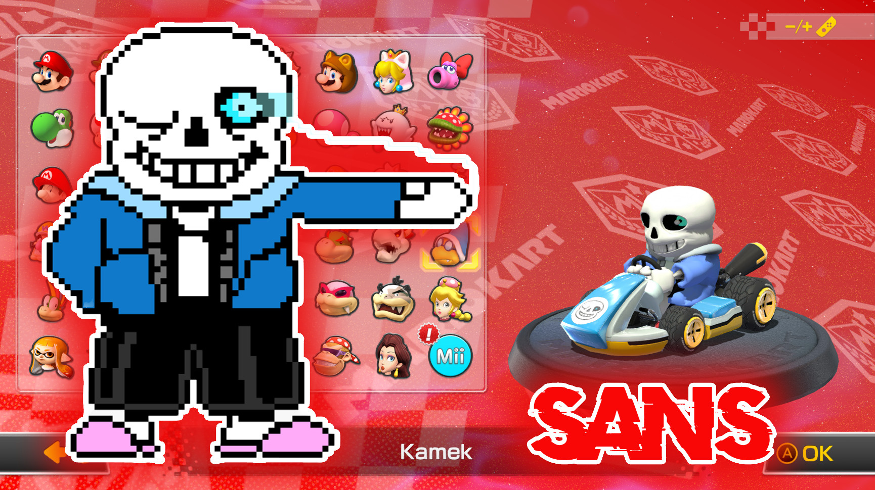 Sans Mod for Mario Kart 8 Deluxe | MK8D Mods