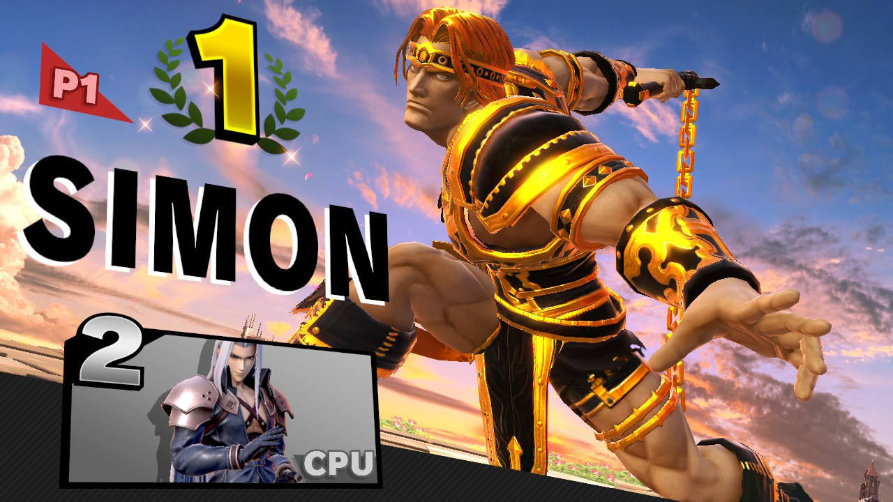 Black and Gold Simon Mod for Super Smash Bros. Ultimate | SSBU Mods