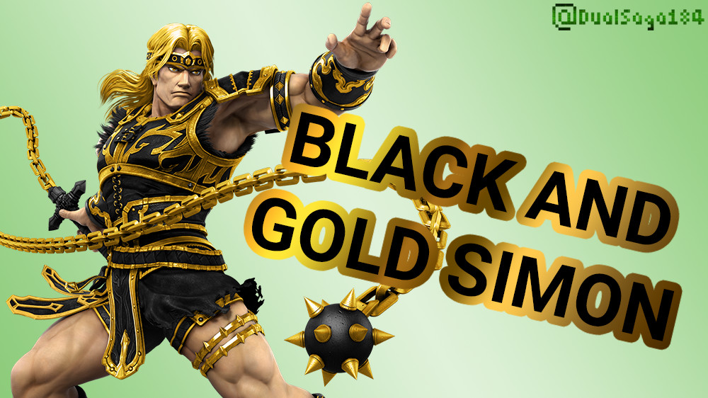 Black and Gold Simon Mod for Super Smash Bros. Ultimate | SSBU Mods