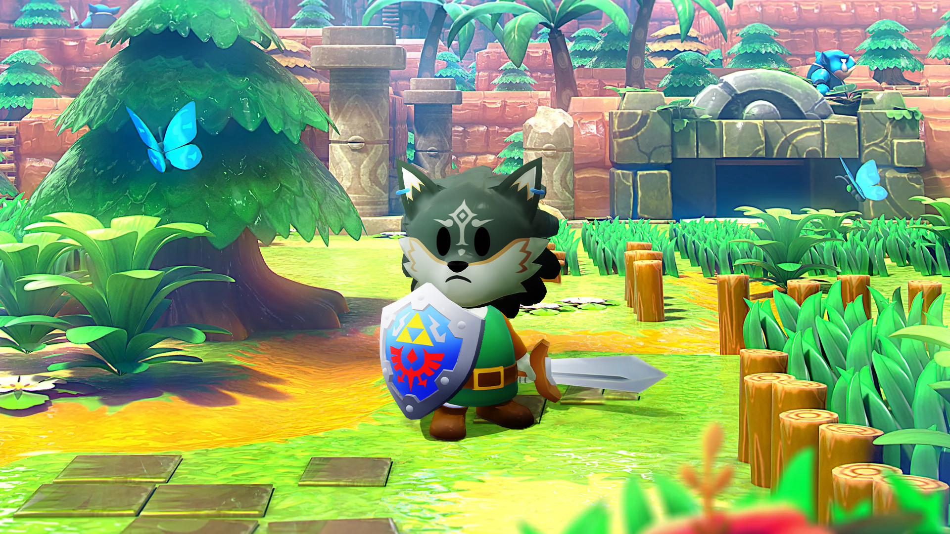 Wolf Link Mod for The Legend of Zelda: Link's Awakening (Switch) | TLoZ LA(S) Mods