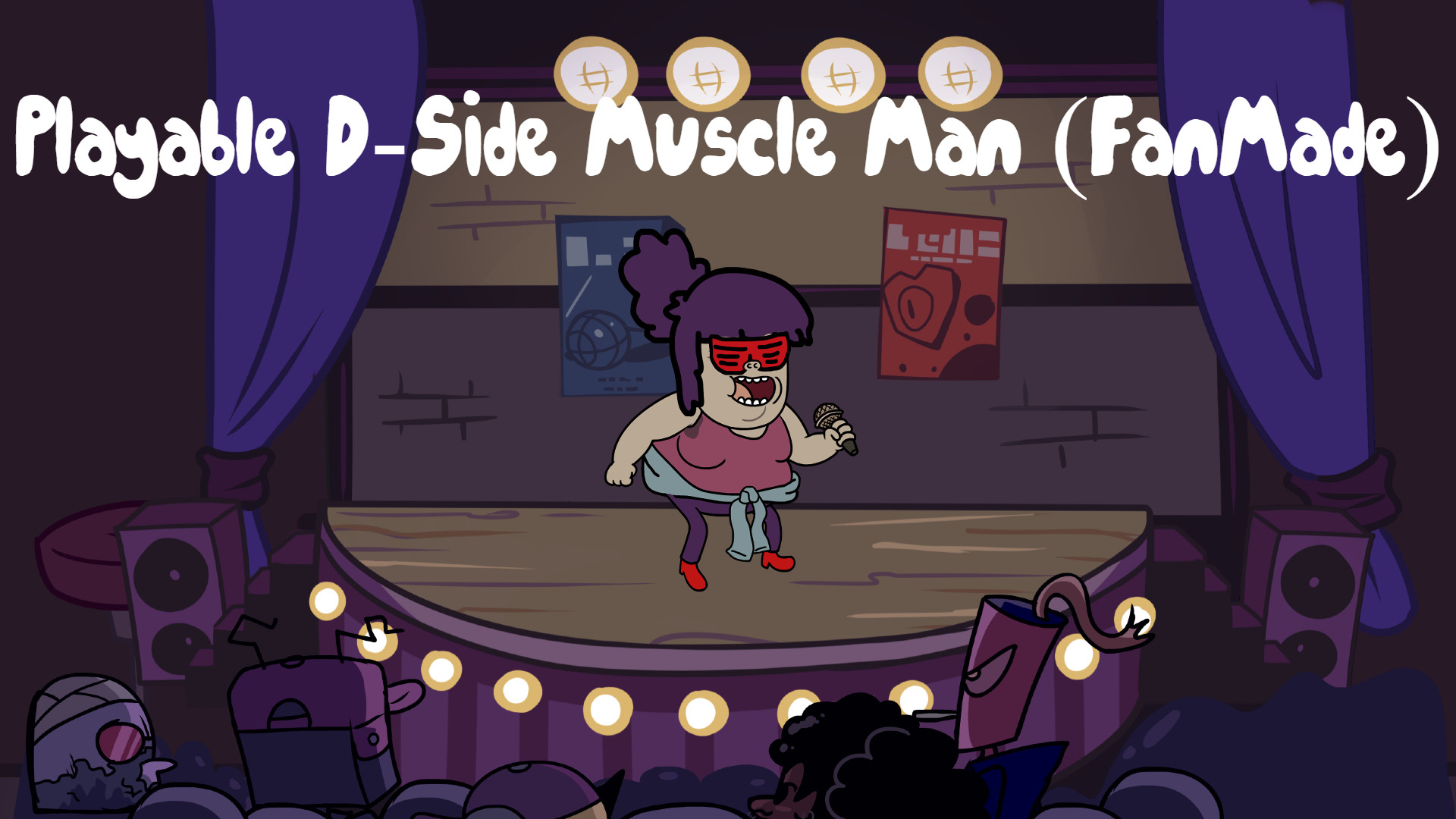 Playable D-Side Muscle Man (FanMade) + FLA Mod for Friday Night Funkin ...