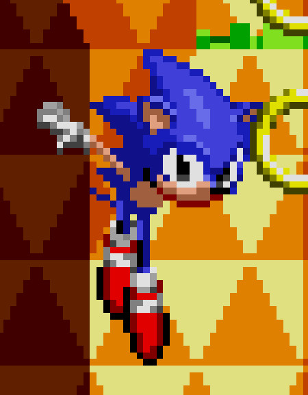 Artwork Sonic for Miracle Edition Mod for Sonic CD (2011) | SCD Mods