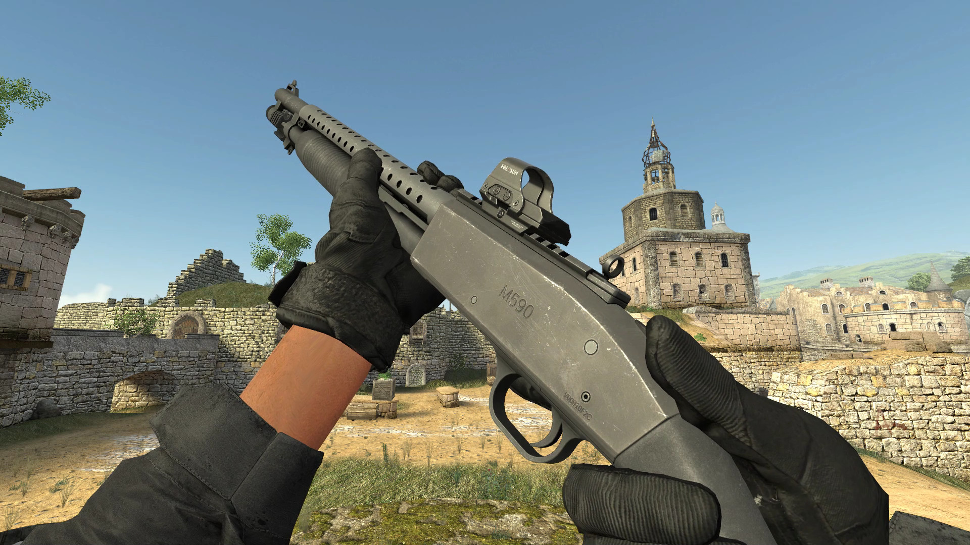 SCP:5K M590 on MWII Animations Mod for Counter-Strike: Source | CS:S Mods