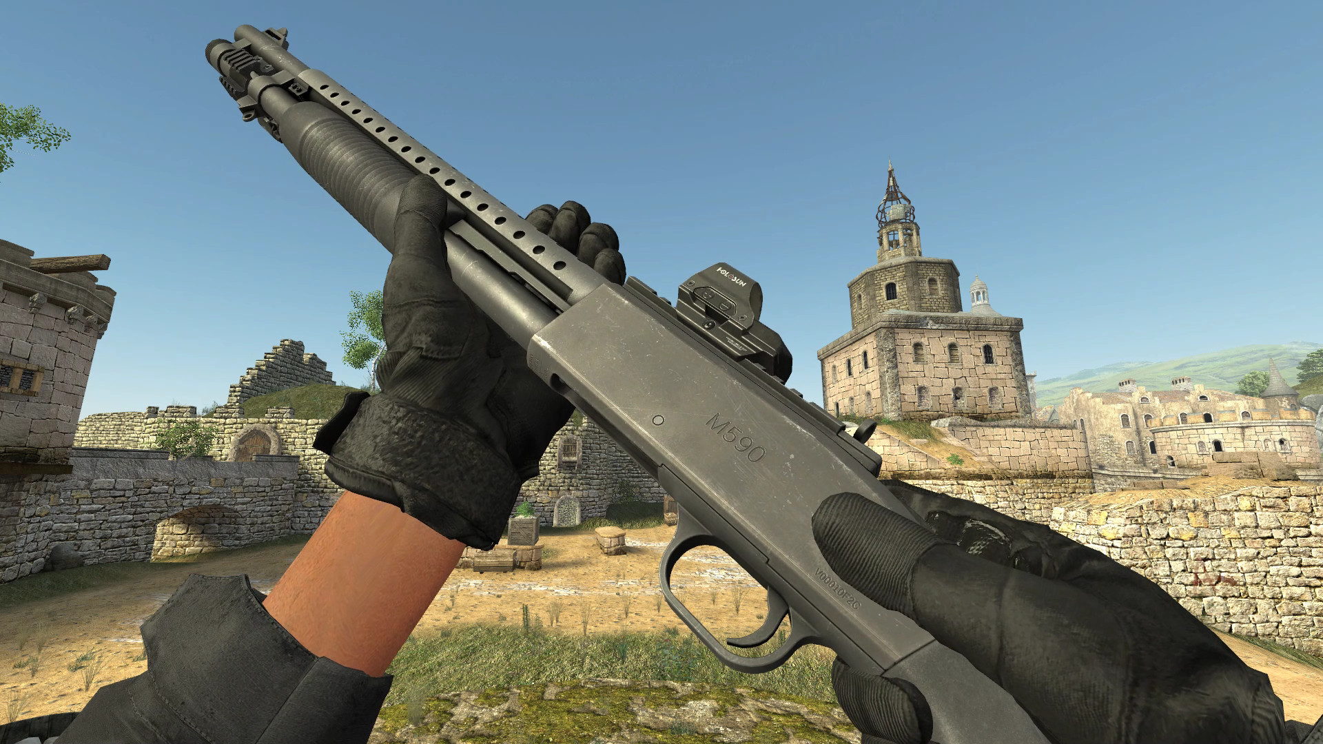 SCP:5K M590 on MWII Animations Mod for Counter-Strike: Source | CS:S Mods