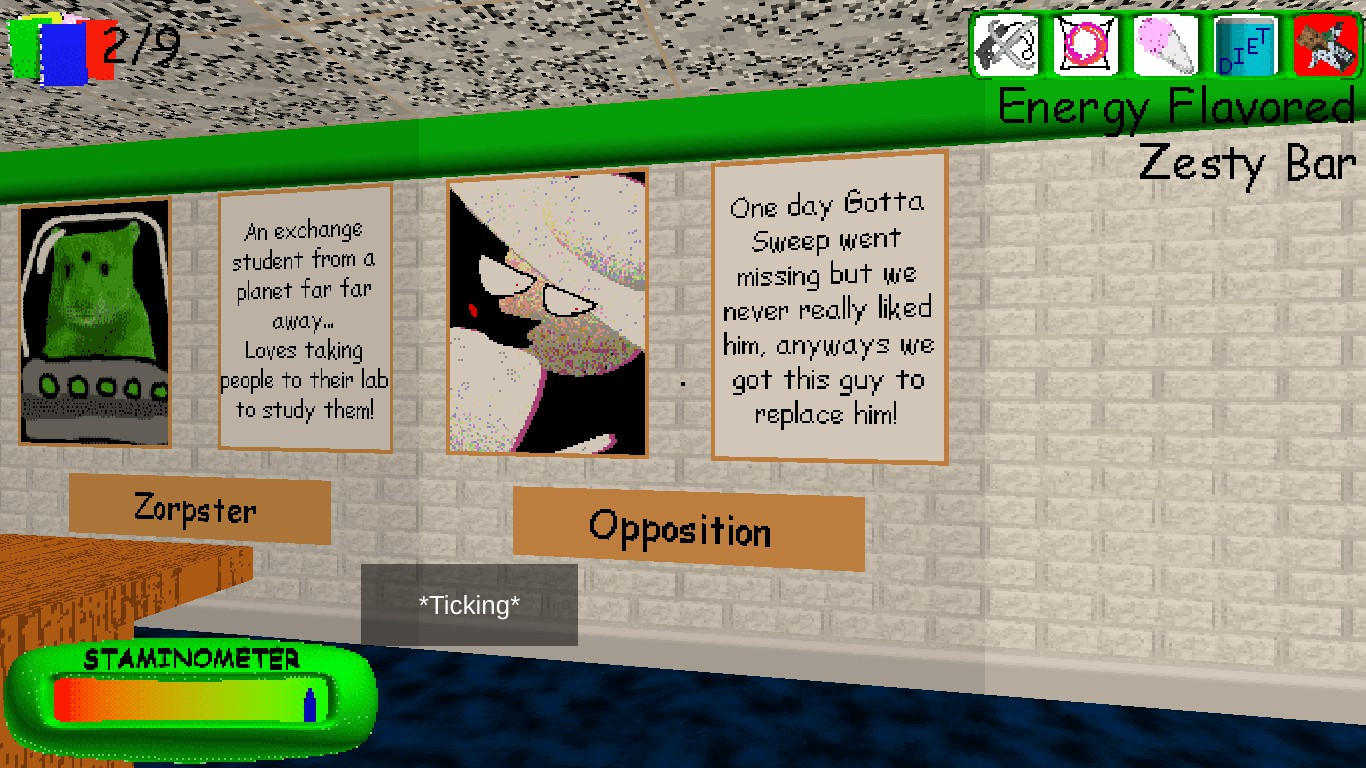 Opposition over Gotta Sweep Mod for Baldi's Basics | Baldi Mods