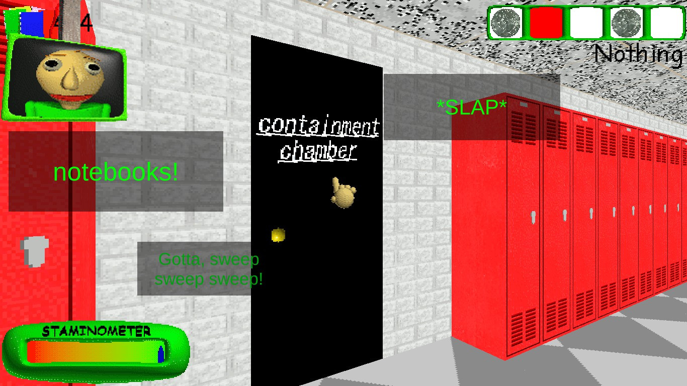 Opposition over Gotta Sweep Mod for Baldi's Basics | Baldi Mods