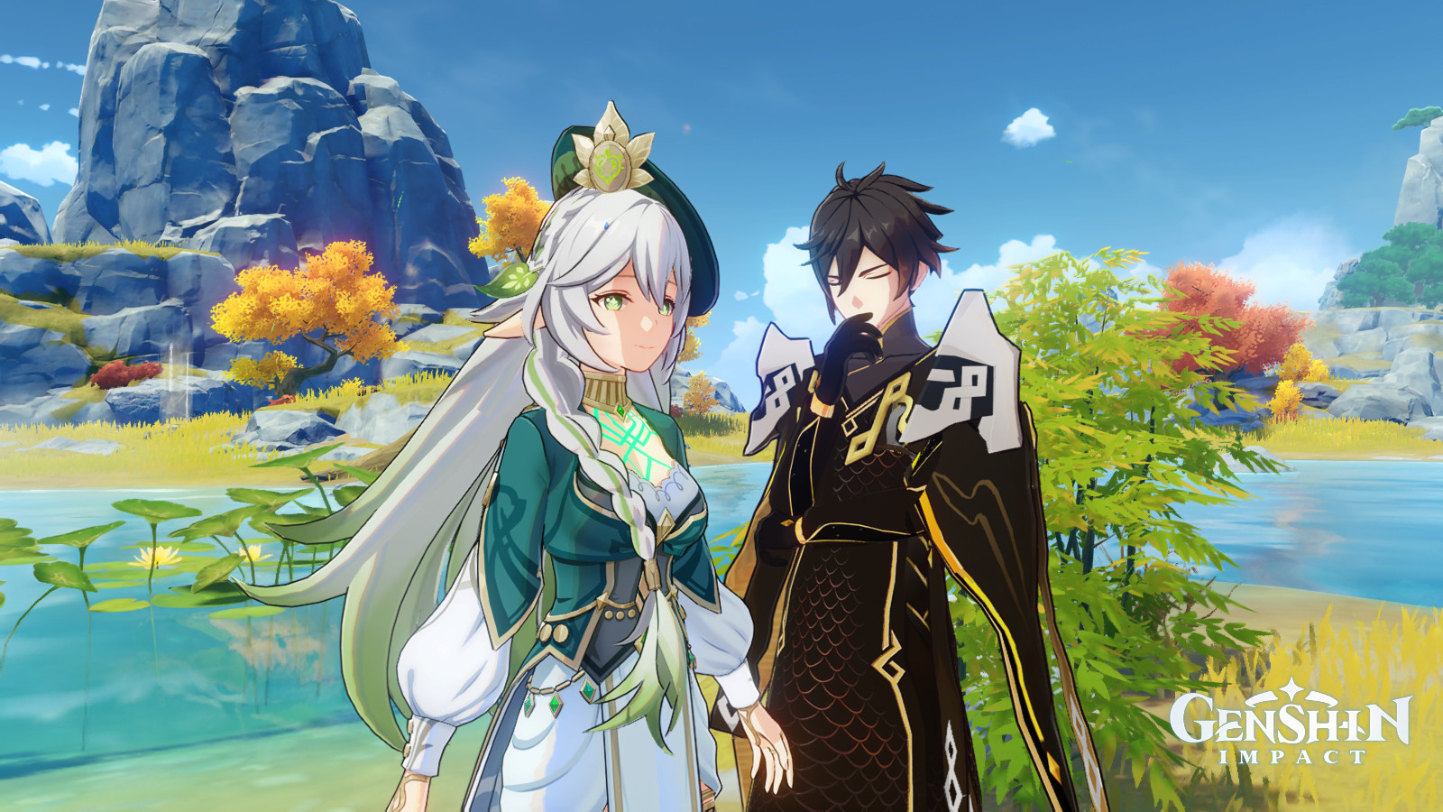 Greater Lord Rukkhadevata over Lisa skin Mod for Genshin Impact | GI Mods