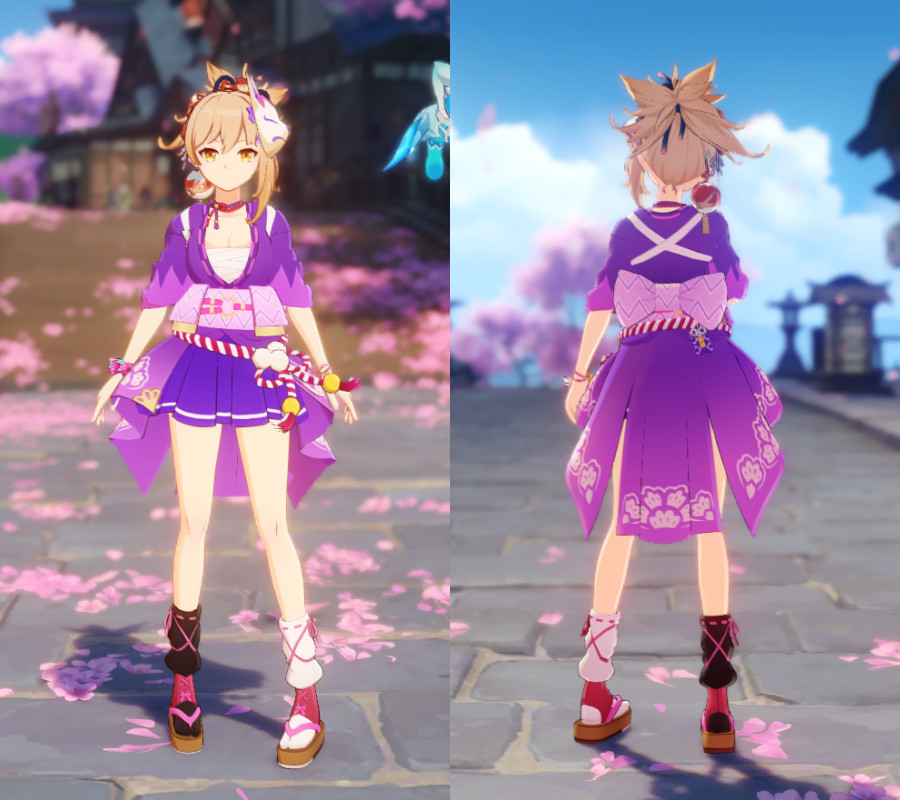 Yoimiya Inari One outfit mod Mod for Genshin Impact | GI Mods