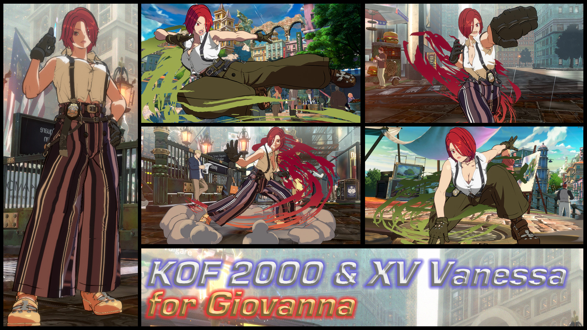 KOF 2000 & XV Vanessa for Giovanna Mod for GUILTY GEAR -STRIVE- | GGST Mods