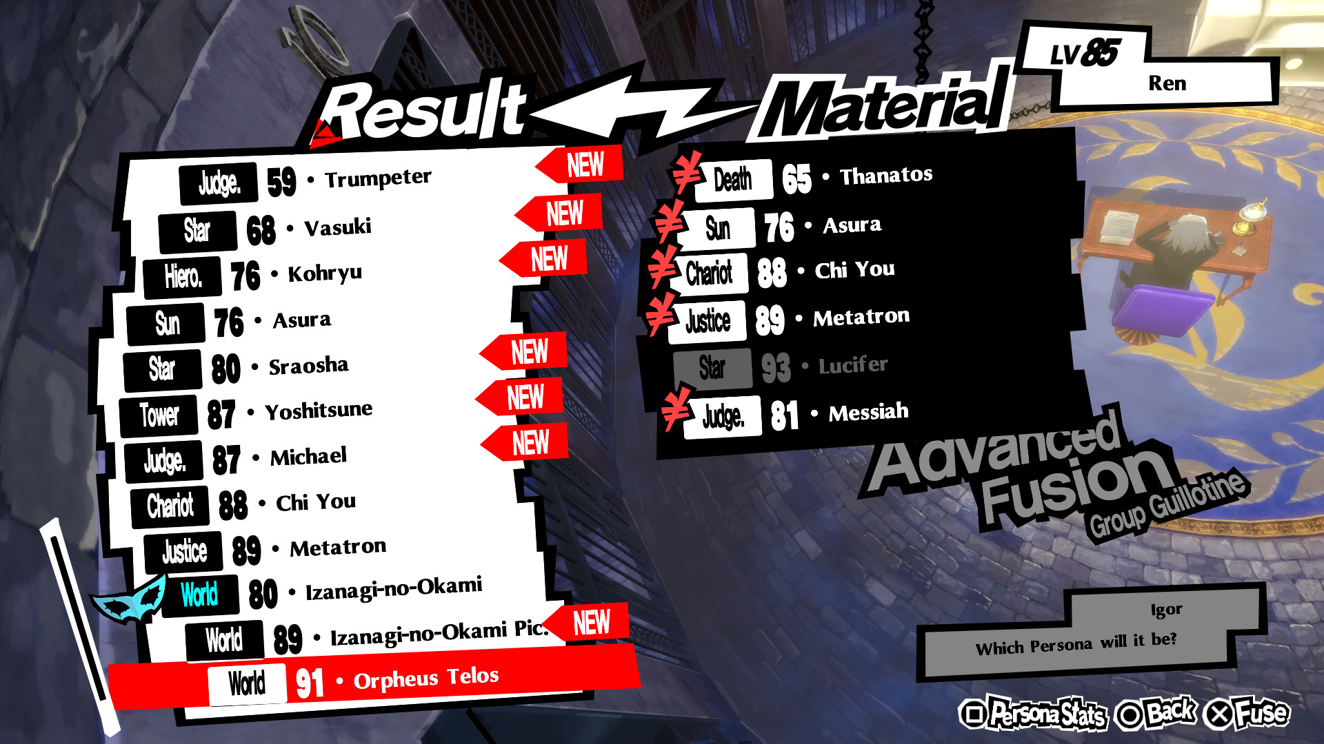 Orpheus Telos Mod for Persona 5 Royal (PC) | P5R (PC) Mods