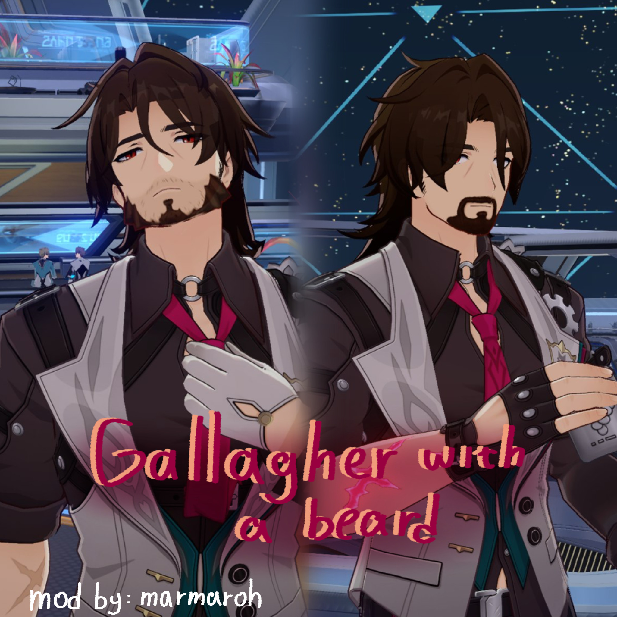 Gallagher With a BEARD (Toggle) Upgrade update Mod for Honkai Star Rail ...