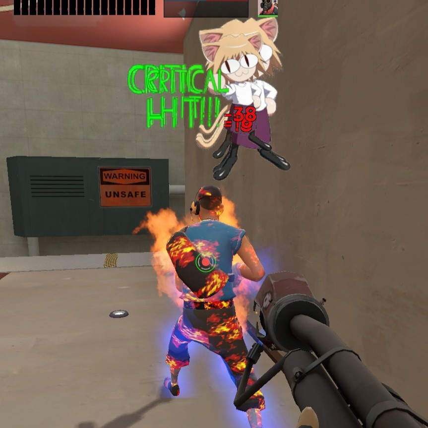 Neco Arc crit icon Mod for Team Fortress 2 | TF2 Mods