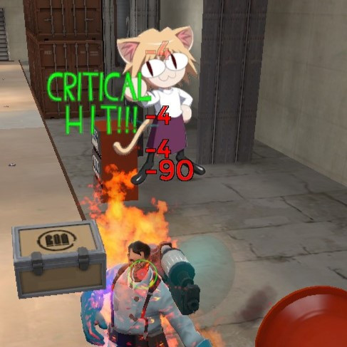 Neco Arc crit icon Mod for Team Fortress 2 | TF2 Mods