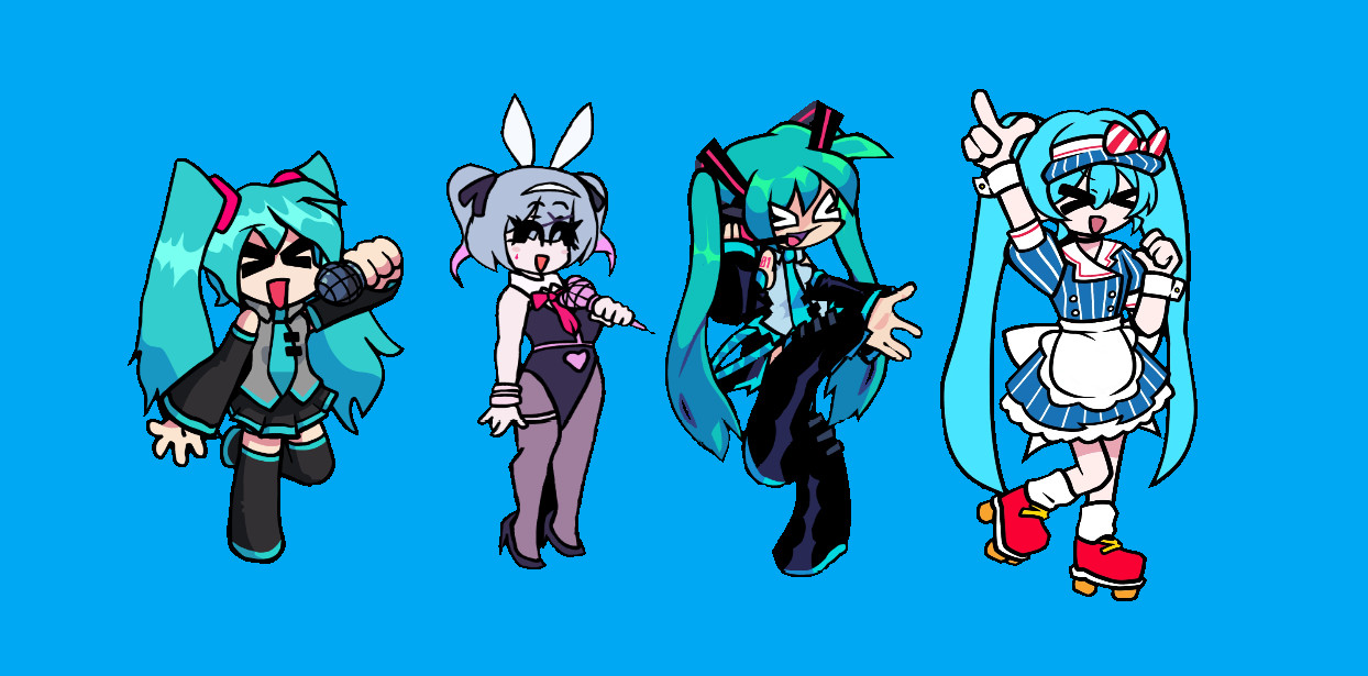 PLAYABLE MIKU!! Mod for Friday Night Funkin' | FNF Mods