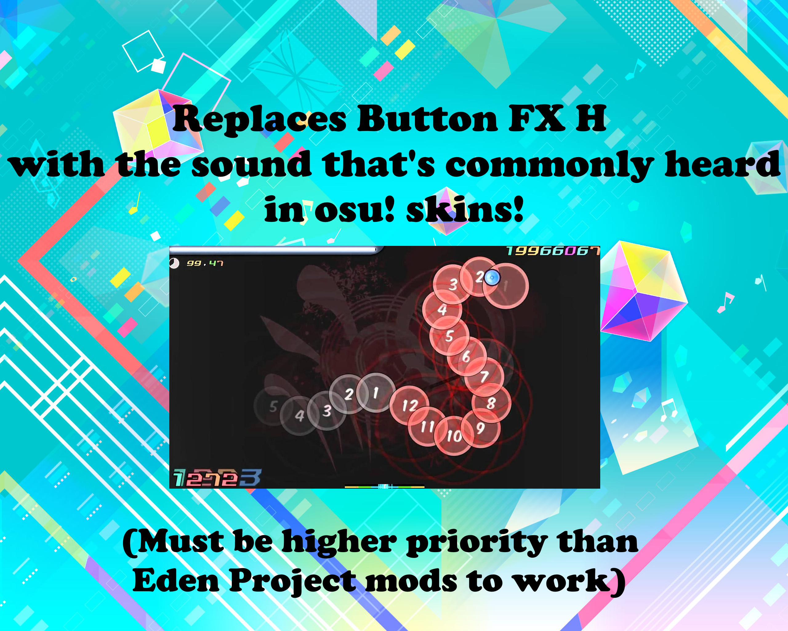 The Osu! Skin Hitsound Mod Mod for Hatsune Miku: Project DIVA Mega Mix+ ...