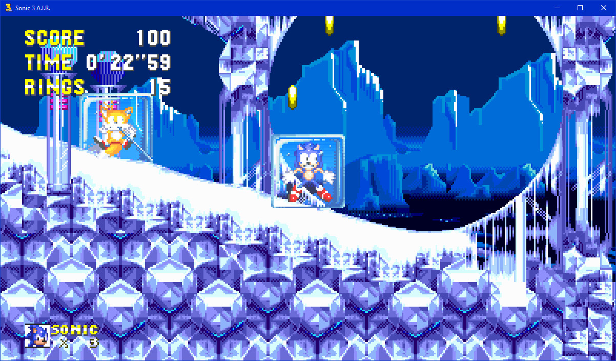 Unique Frozen Sprites Mod for Sonic 3 A.I.R. | S3AIR Mods