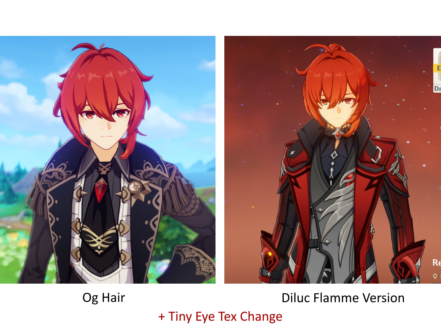 Diluc Makeover Mod for Genshin Impact | GI Mods