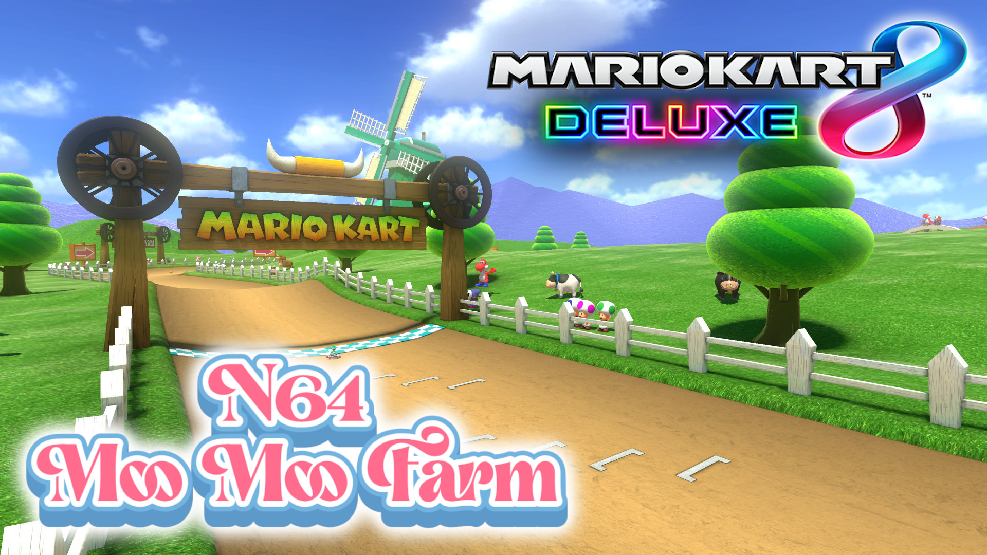 N64 Moo Moo Farm Mod for Mario Kart 8 Deluxe | MK8D Mods