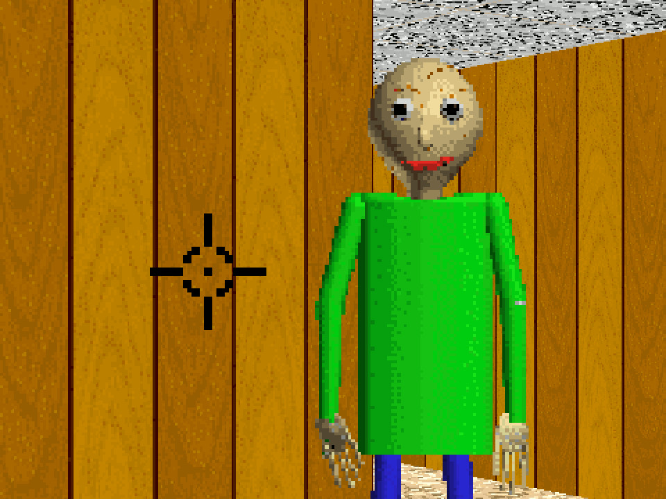 Crosshair Cursor! Mod for Baldi's Basics | Baldi Mods