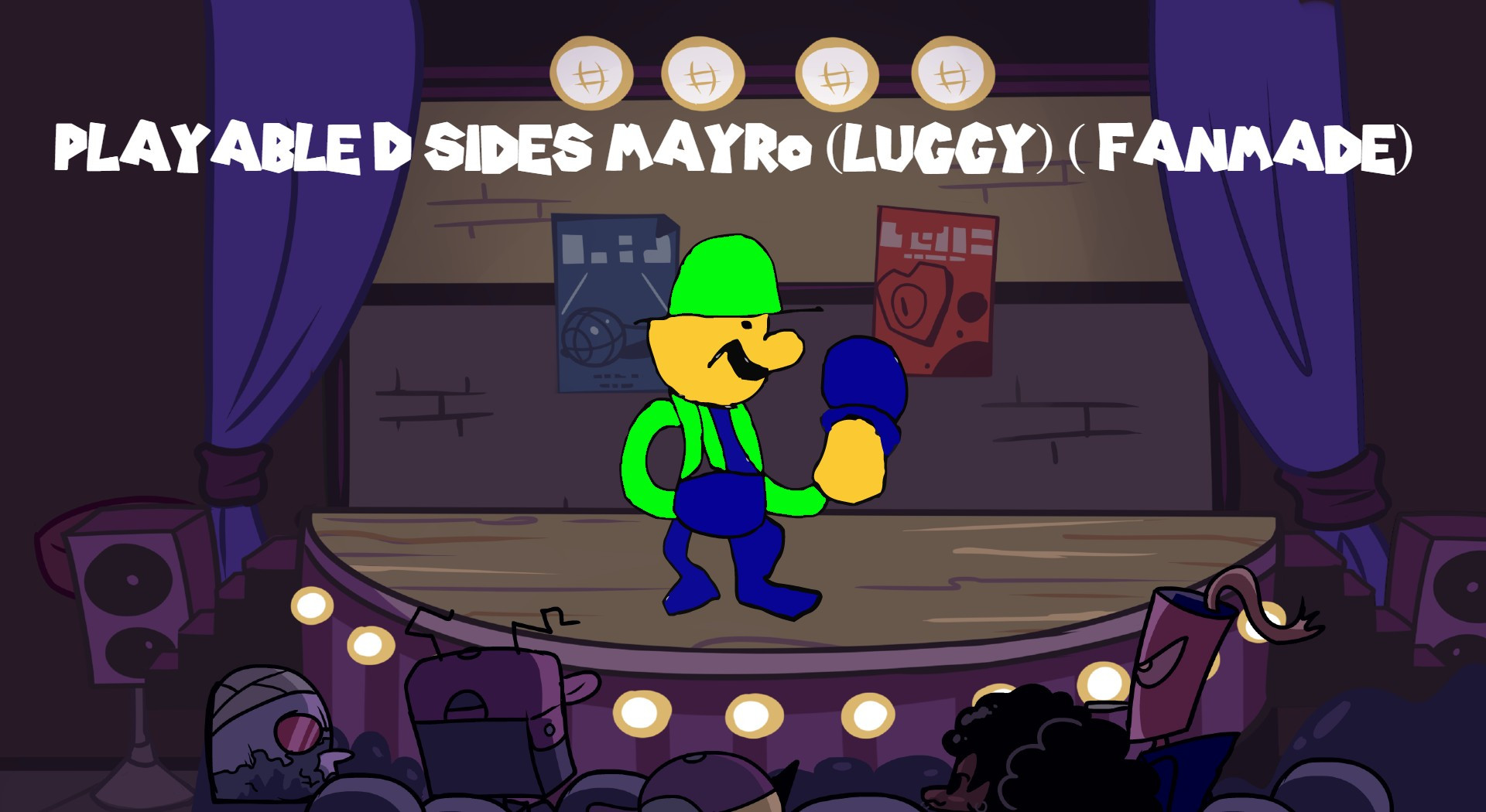 Playable D Sides Mayro (Luggy) (FanMade) Mod for Friday Night Funkin ...