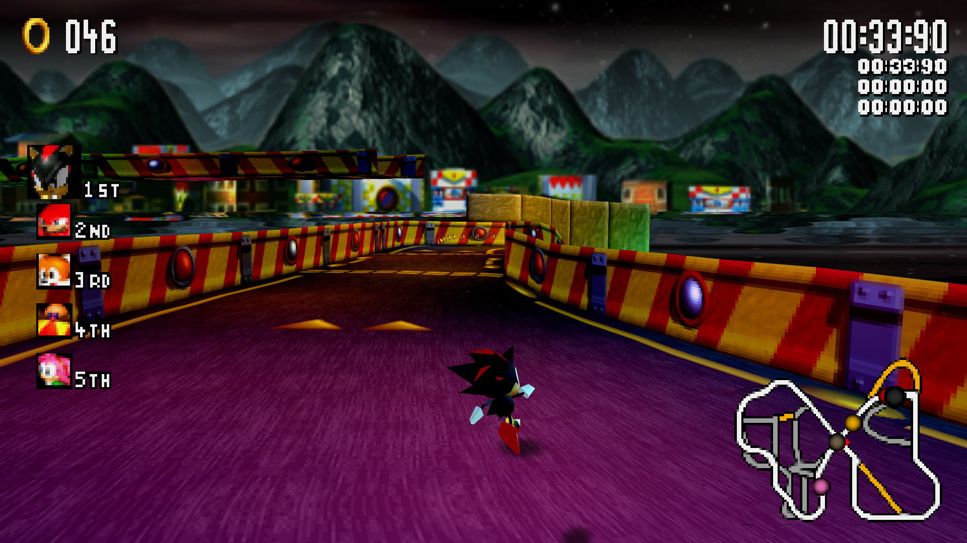 GUI for Shadow the Hedgehog Mod Mod for Sonic R | SR Mods