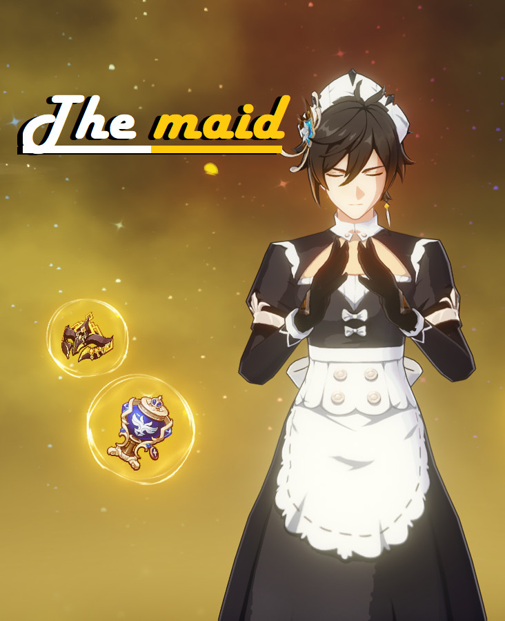 Maid Zhongli [Orfix update] Mod for Genshin Impact | GI Mods