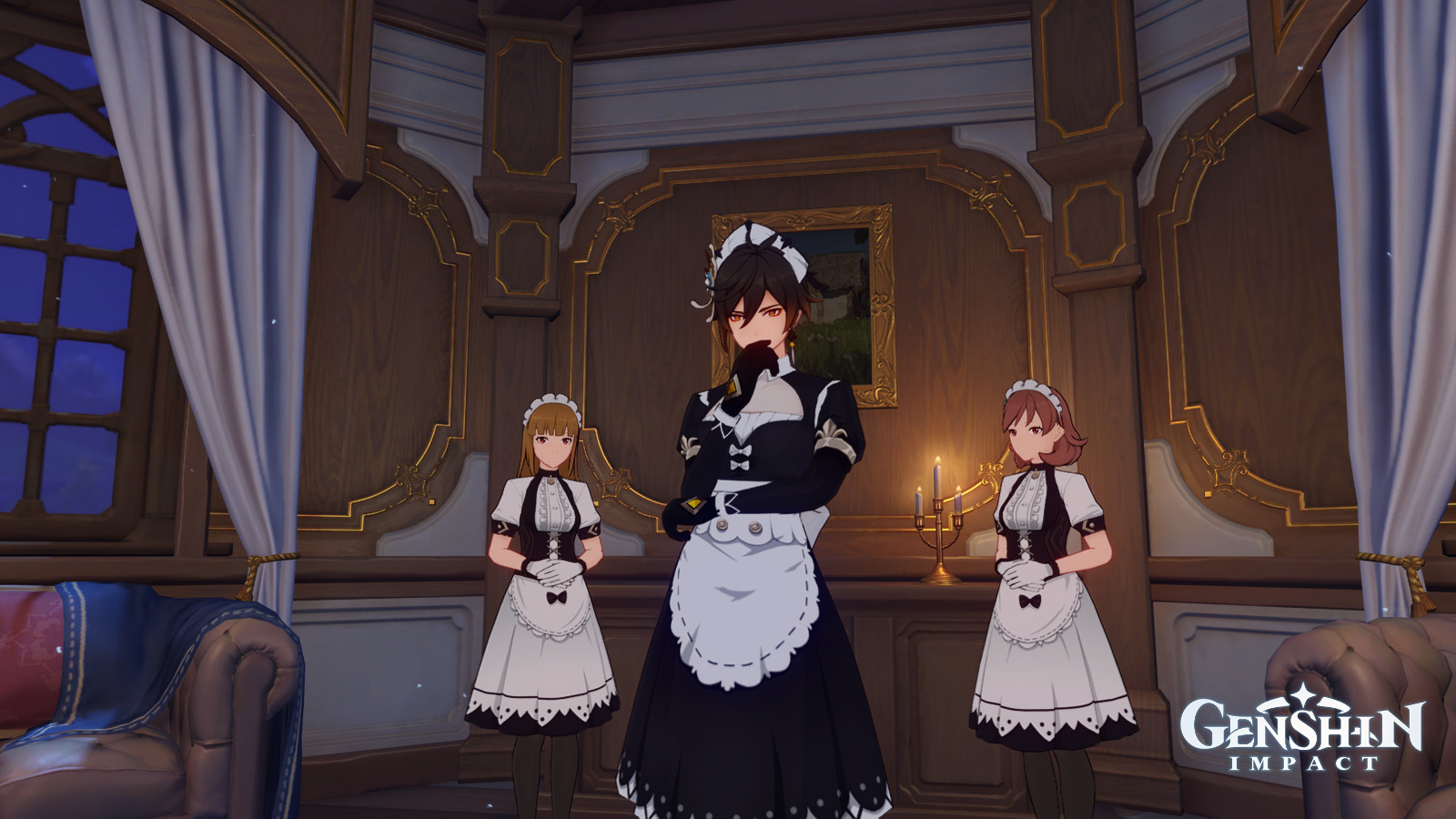 Maid Zhongli [Orfix update] Mod for Genshin Impact | GI Mods