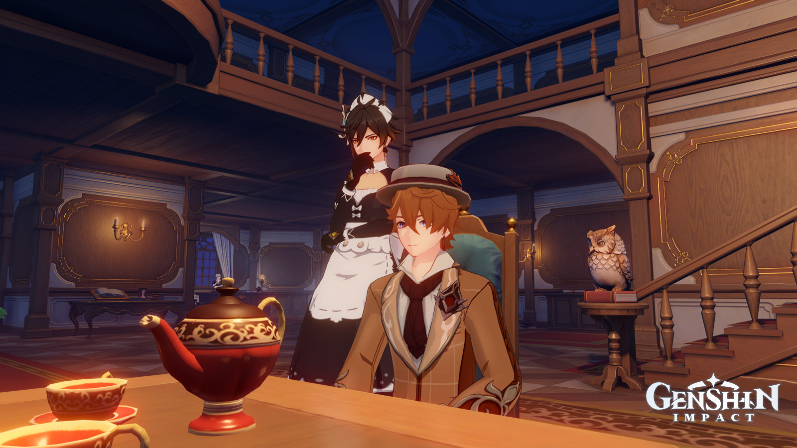 Maid Zhongli [Orfix update] Mod for Genshin Impact | GI Mods