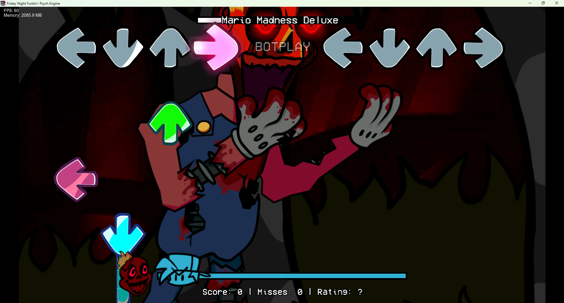 Mario Mix Deluxe Fancharts Mod for Friday Night Funkin' | FNF Mods