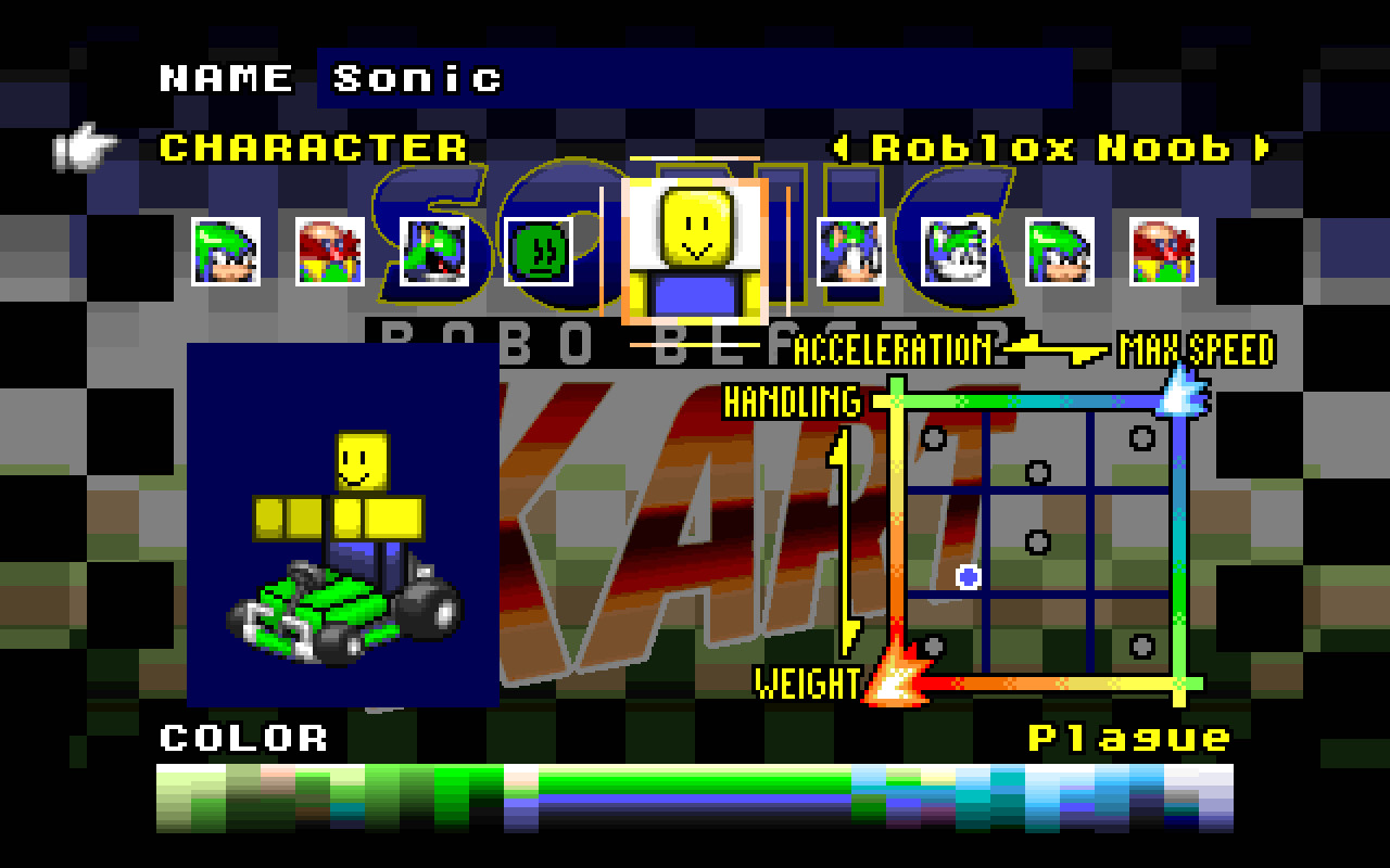 Roblox Noob Mod for Sonic Robo Blast 2 Kart | SRB2K Mods