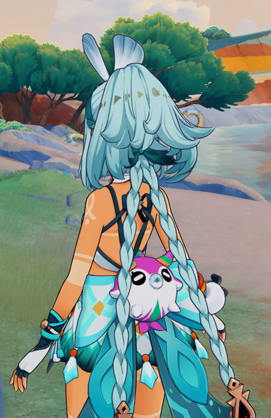 Yet Another Tan Mualani Reskin Mod for Genshin Impact | GI Mods